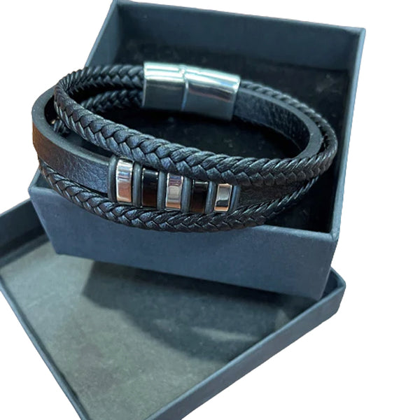 Flinders Abacus Leather Bracelet - Lattanzios