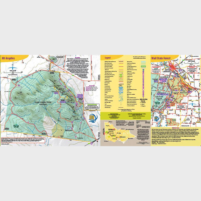 Meridian Maps Little Desert Nat. Park & Mt Arapiles 4WD Map - Lattanzios