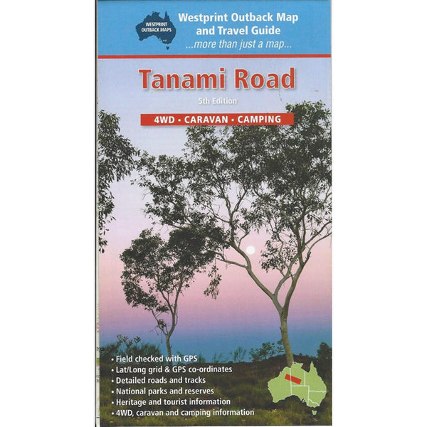 Westprint Outback Maps Tanami Road Map & Travel Guide - Lattanzios