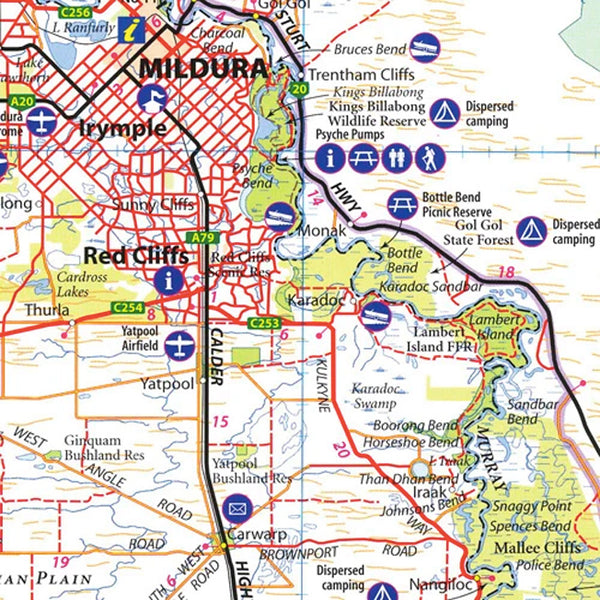 Meridian Maps Victorias Deserts 4WD Map - Lattanzios